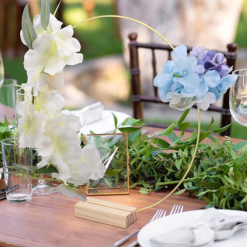 5 Set of Wedding Wreath Floral Hoop DIY Centerpieces Round Shape Rings ...