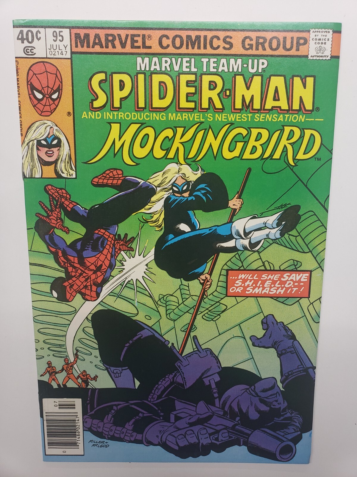 Marvel Team-Up #95 Bobbi Morse Monkingbird 1st App Newsstand Marvel ...