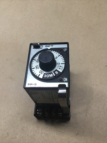 TEC Multi Range Time Delay Relay Type ER-31B Timer 0-30 3S-30M #707K115 ...