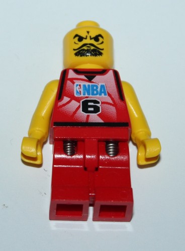 Lego Sport minifig NBA Player Number 6 ref nba041 set 3432 | eBay