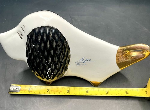 Vintage Capodimonte Porcelain Argia Paris Signed Hound Dog Figurine | eBay