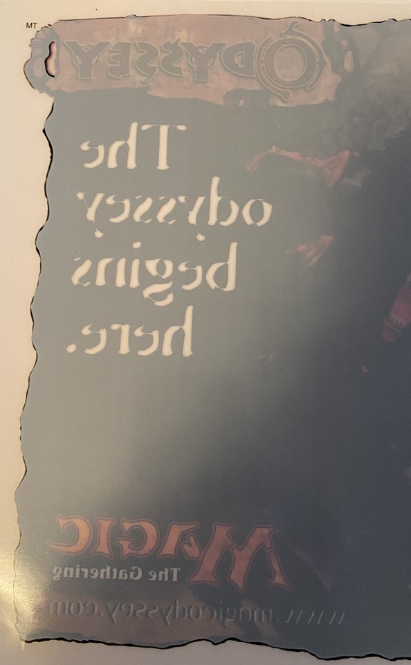 Magic The Gathering Odyssey Promo Window Cling Sticker New MTG | eBay