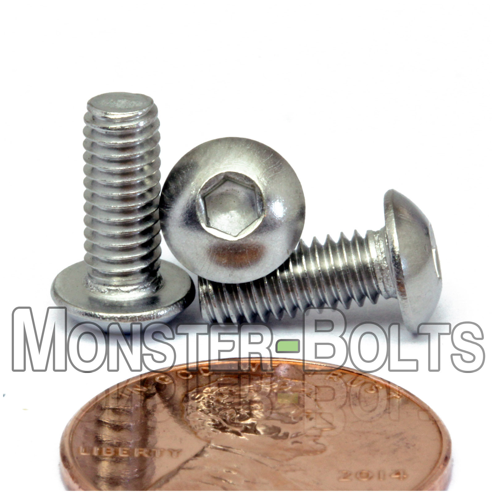 M4 Stainless Steel Button Head Socket Cap Screws A2, Metric ISO 7380 0. ...