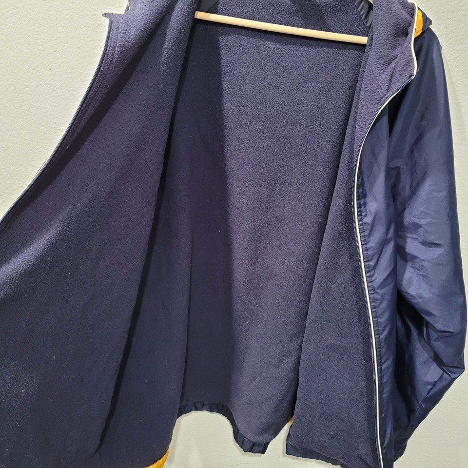 Men's UCLA Bruins Navy Blue & Gold Full Zip Hooded Jacket Red Oak Tag ...