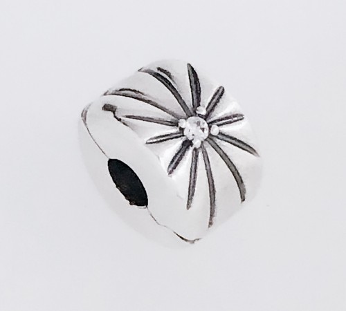 NEW 100% Authentic PANDORA 925 Ale Silver Sparkling Sunburst Clip ...