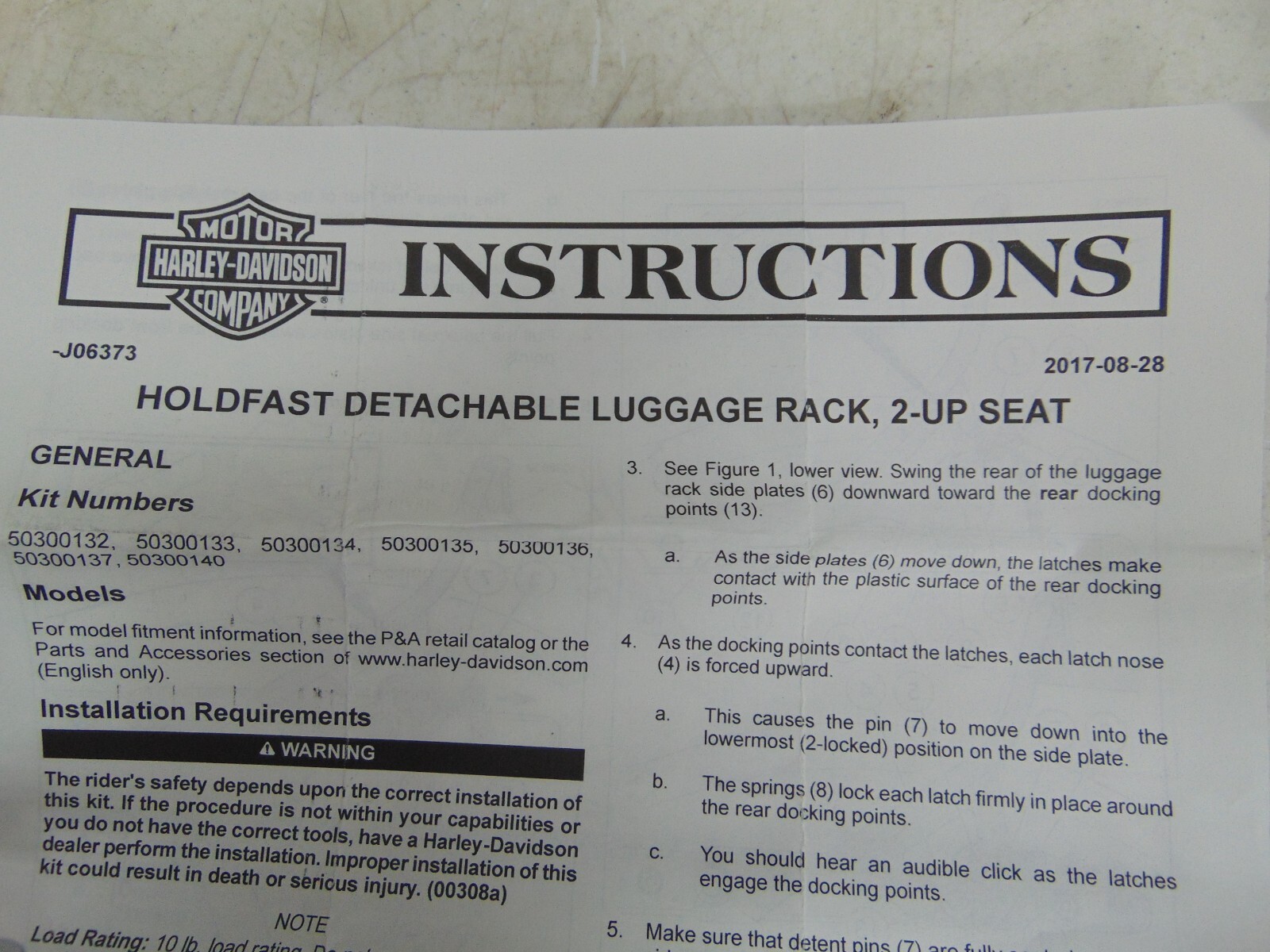 Harley Davidson Chrome Holdfast 2-UP Luggage Rack 18-UP FLDE FLHC P/N ...