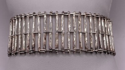 Sterling Silver Italy Milor Segmented Link Bracelet (29.00g) | eBay