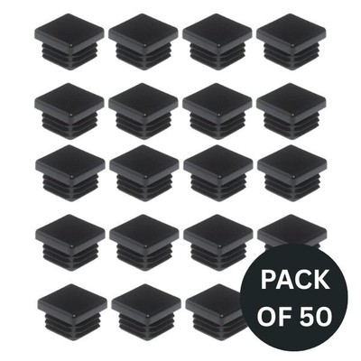 Joblot of Box Section Table Leg Cover Caps Plastic 40mm x 40mm for 40mm ...