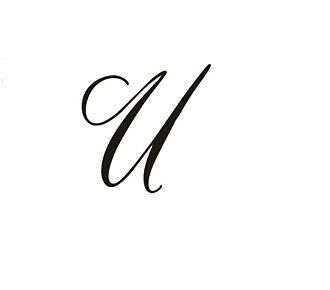 FANCY SCRIPT SINGLE LETTER OR LETTERS (YOU CHOOSE) TEMPLATE STENCIL ...