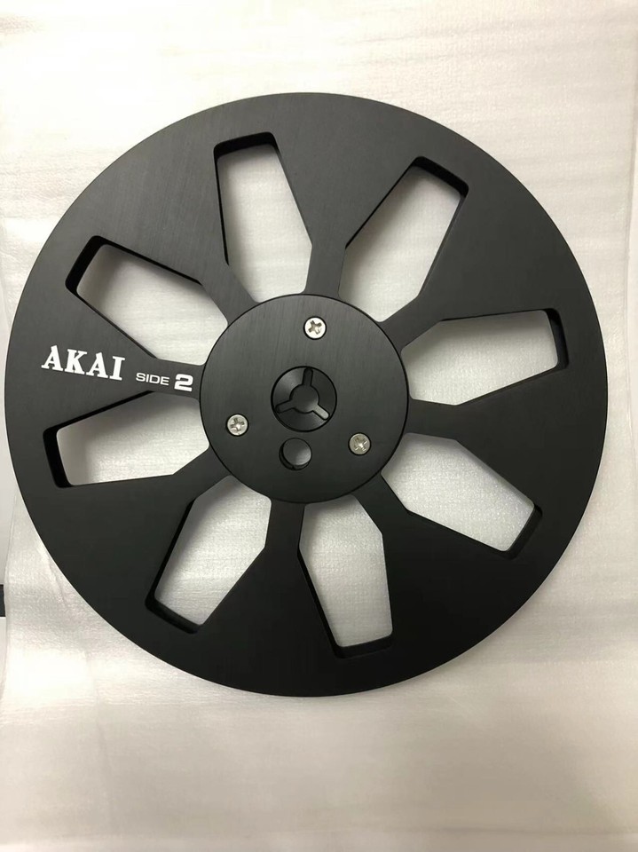 New One Pair Sliver Akai 7'' tape reel Light Metal Aluminum Take Up ...