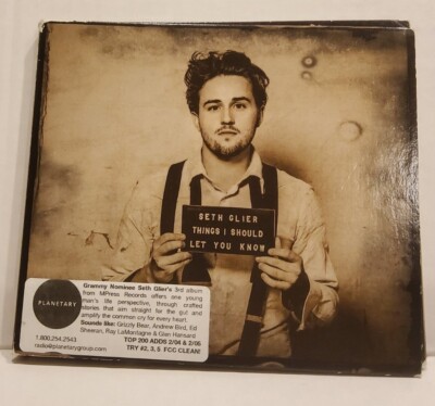 Seth Glier - Things I Should Let You Know CD, Pre-owned, Very Good ...