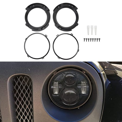 Hot 2Pcs 7 Inch Round Headlight Mounting Bracket For JK 2007 To | eBay