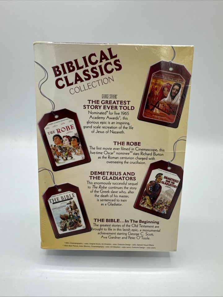 BIBLICAL CLASSICS COLLECTION 4 DVD , Robe, Greatest Story Demetrius NEW ...