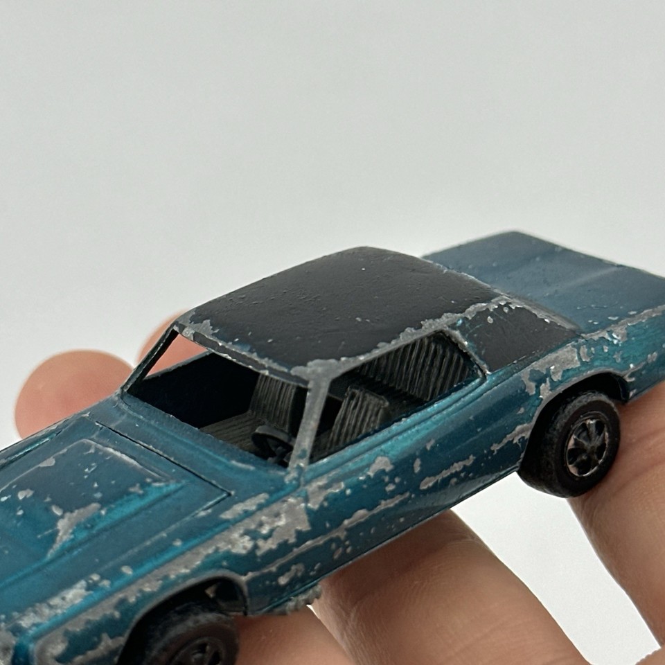 Vintage 1967 Hot Wheels Redline Original Custom T-Bird Aqua Blue Toy ...