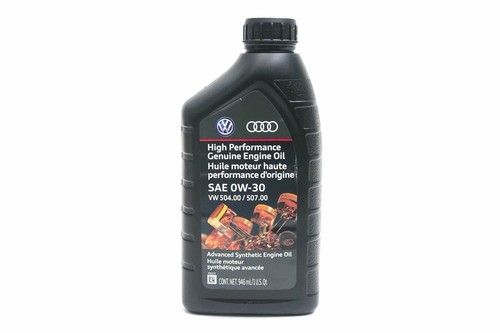 NEW Genuine VW AUDI 0W-30 Engine Oil VW504/507-00 SPEC (1 QUART ...