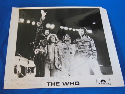 Keith Moon The Who Authentic Signed Rare Polydor Tommy Promo Photo ...
