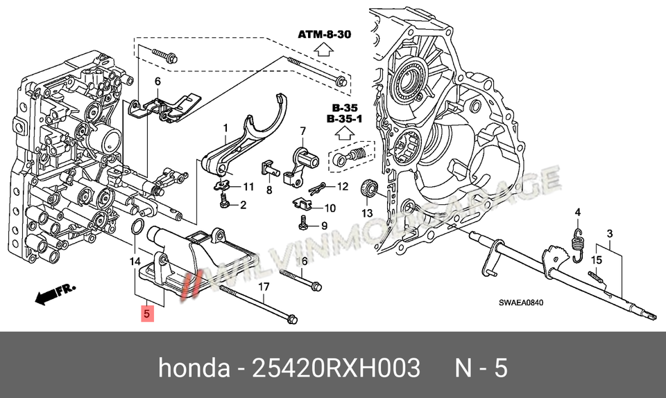 Genuine OEM ATF Transmission Strainer Filter 08-11 Honda Element 25420 ...