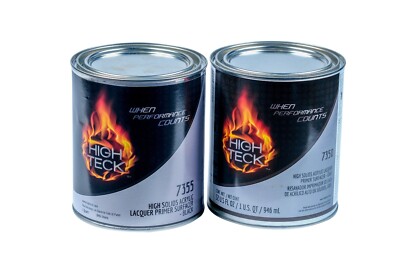 High Teck Acrylic Lacquer Primer surfacer Quarts or Gallons Gray Black ...