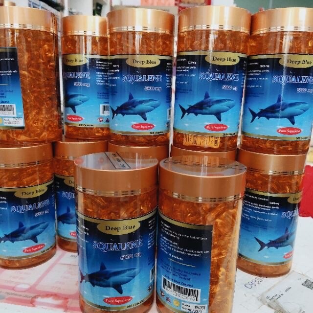 Deep Blue Squalene Pure 5000 ml Shark Liver Oil Supplement 360cap Boost ...