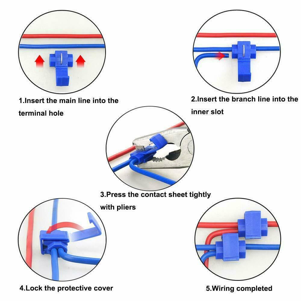 Scotch Lock Wire Connectors Quick Splice Scotchlok Electrical Cable ...