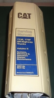 CAT CATERPILLAR 773F 775F TRUCK SERVICE SHOP REPAIR MANUAL BOOK S/N EED ...