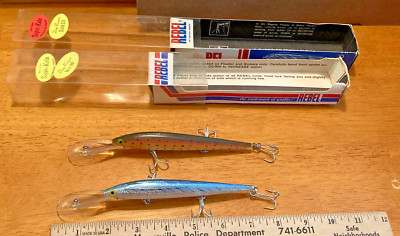 2 Vintage Rebel Deep Runner Spoonbill Lures D30 (5.5" Body; 7" Overall ...