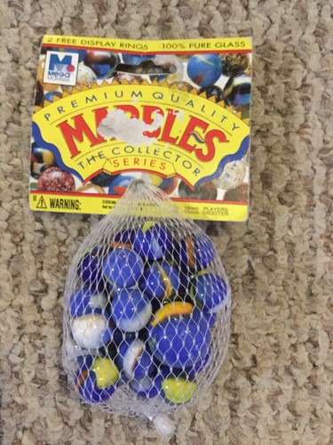 Vacor Mega Marbles Blue Dolphin The Collector Series 24 Players & 1 ...