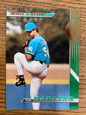 1993 Stadium Club Florida Marlins Matt Turner #27 Florida Marlins ...