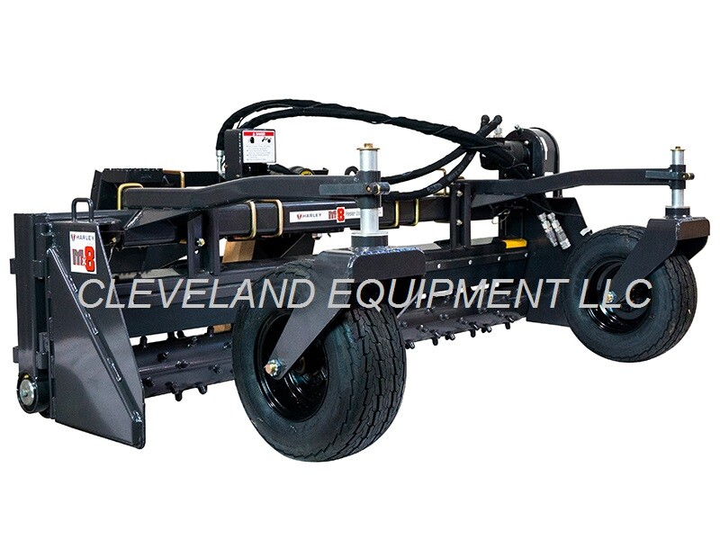 NEW 84" HARLEY POWER BOX RAKE ATTACHMENT MX7H HYDRAULIC ANGLE Skid ...