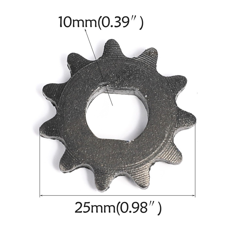 25H Chain 136L +Front Rear Sprocket For 49cc ATV Mini Dirt Pocket Bike ...