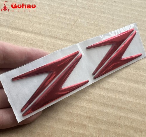 2x Red "Z" Emblem Fuel Tank Fairing/Fender Tail Badge Decal For Ninja ...
