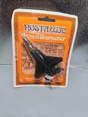 Vtg Die-Cast Metal Fighter Aircraft Missile Dual Engine Jet Pencil ...