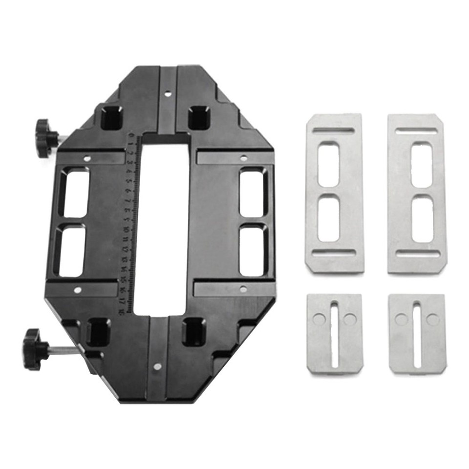 ??Wooden Door Hinge Jig Lock Guide Plate Router Bit Woodworking ...