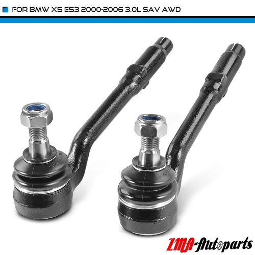 2x Front Tie Rod End with Ball Joints for BMW X5 E53 2000-2006 3.0L 4 ...