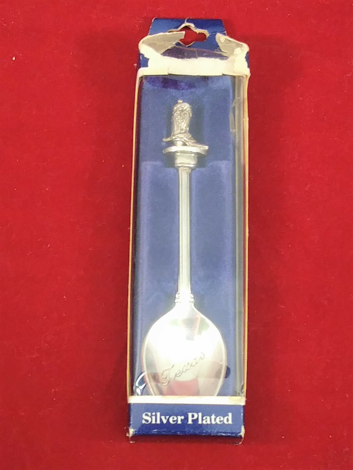 TEXAS Silver Plated Collectible Souvenir Spoon w/ Cowboy Boot WAPW ...
