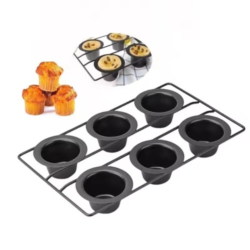 Non-stick Coating Muffin Pan Carbon Steel Pudding Mold Cupcakes Mold ...