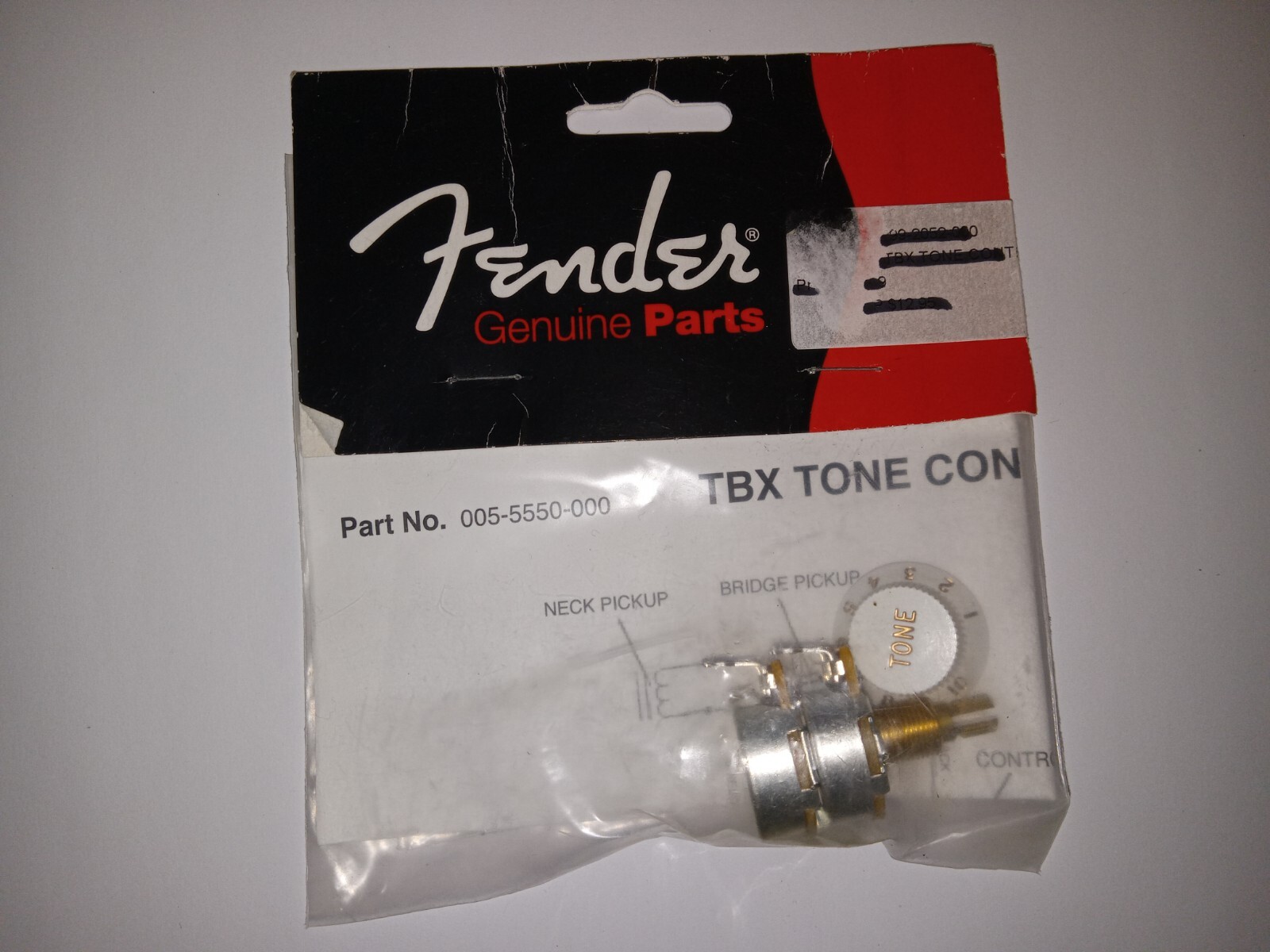 250K/1-meg Stacked Potentiometer Kit For Guitar Genuine Fender TBX Tone ...