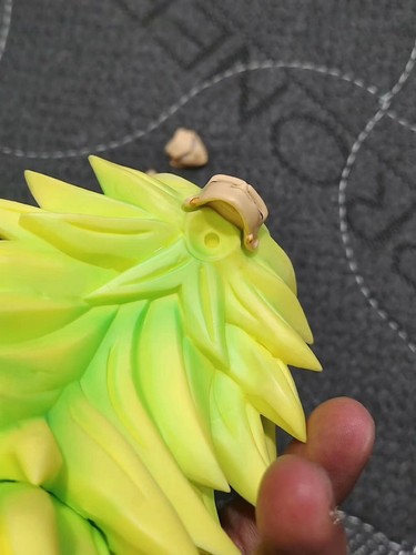 CUSTOM Dragon Ball SH Figuarts super saiyan3 ssj3 broly head sculpture ...