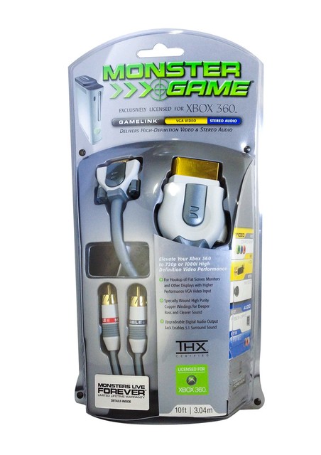 Monster Cable GameLink GLX360 VGA-10 - game console link cable - VGA ...