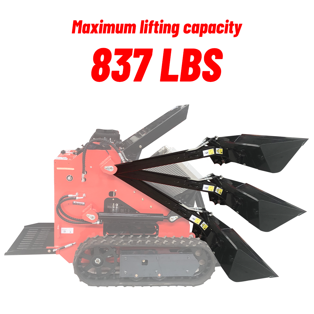 KATOOL New Mini Skid Steer Track Loader 23 HP Lifting Capacity 837LBS ...