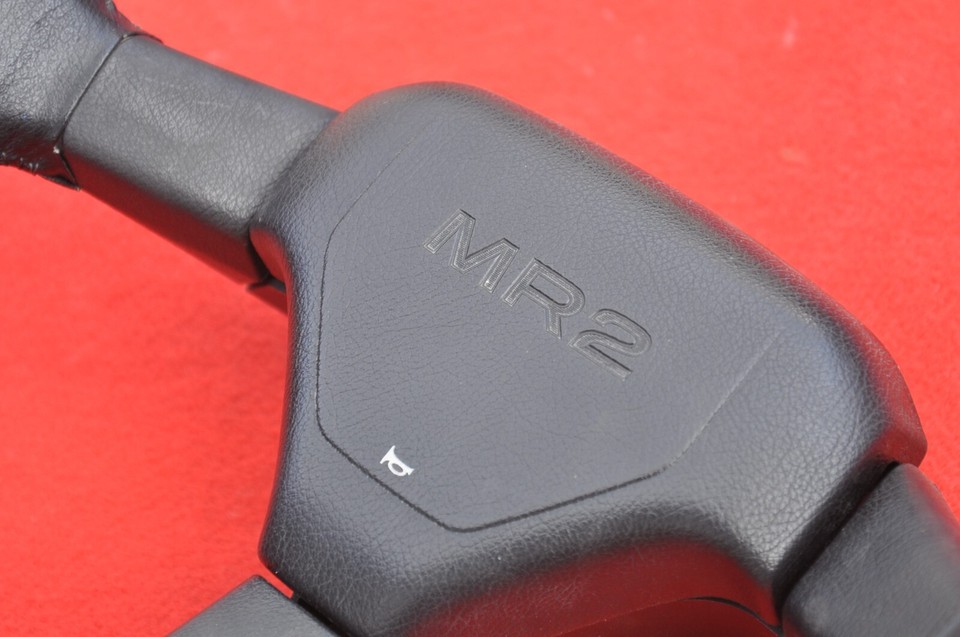 JDM Toyota Genuine AW11 MR2 Steering Wheel Black Leather oem MR-2 | eBay