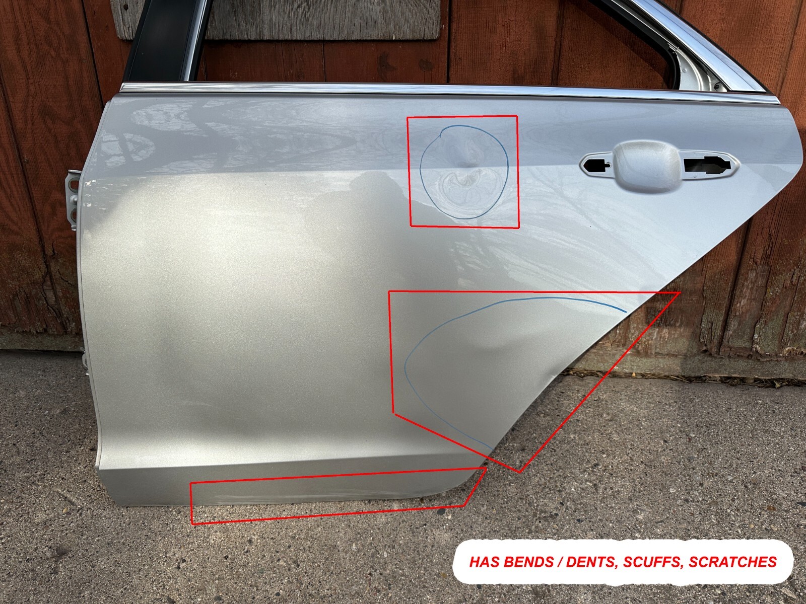 P21083 2013-2018 Cadillac ATS Rear Door Shell Driver Side Silver ...