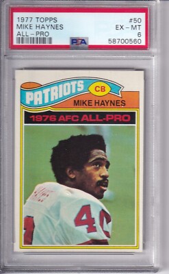 1977 Mike Haynes #50 Rookie PSA 6 EX-MT | eBay