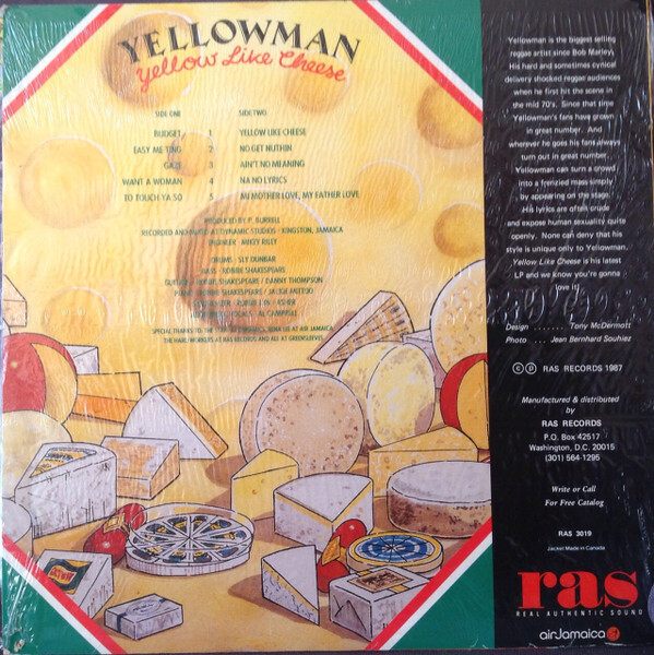 Yellowman ‎– Yellow Like Cheese Vinyl, LP, Album US 1987 NEW SEALED* | eBay