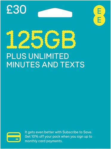 OFFICIAL EE Pay As You Go 3in1 SIM CARD Pack Standard Micro Nano £30 ...