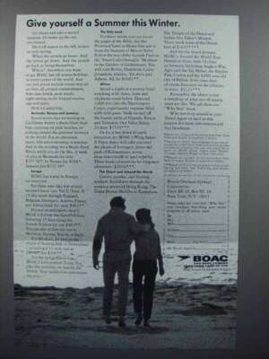 1966 BOAC Airways Ad - Give Yourself a Summer | eBay