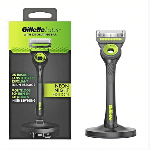 RASOIR GILLETTE LABS AVEC BARRE EXFOLIANTE NEON NIGHT EDITION NEUF ...