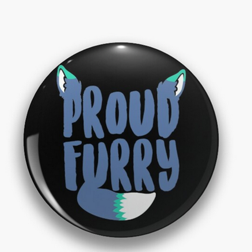 Proud Furry Pin Badge Large 57mm/2.25 Inches | eBay Australia