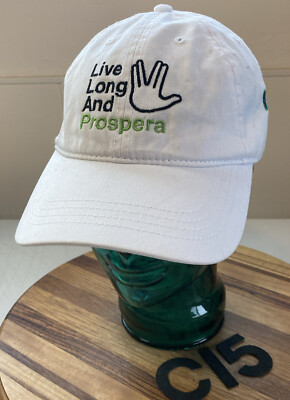 NWOT "LONG LIVE AND PROSPERA" HAT WHITE STRAPBACK ADJUSTABLE NEVER WORN ...