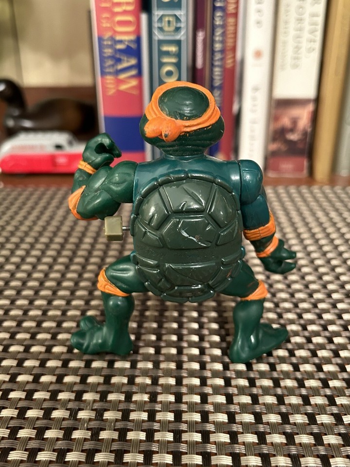 1989 TMNT Wacky Action Mike Michelangelo Tongue Spinning Arm Ninja ...